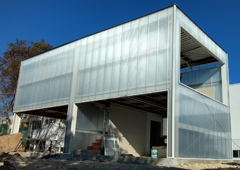 Paredes e Fachadas Translúcidas em Policarbonato 40 mm | Polysolution